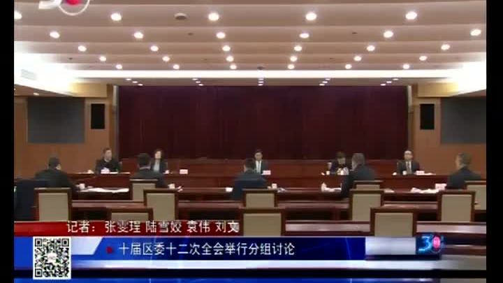 十届区委十二次全会举行分组讨论