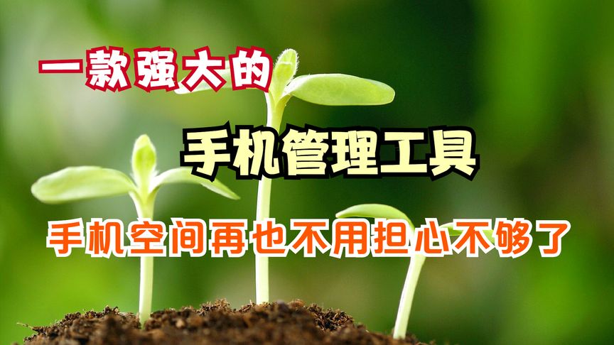 一款强大的手机管理工具,手机空间再也不用担心不够了