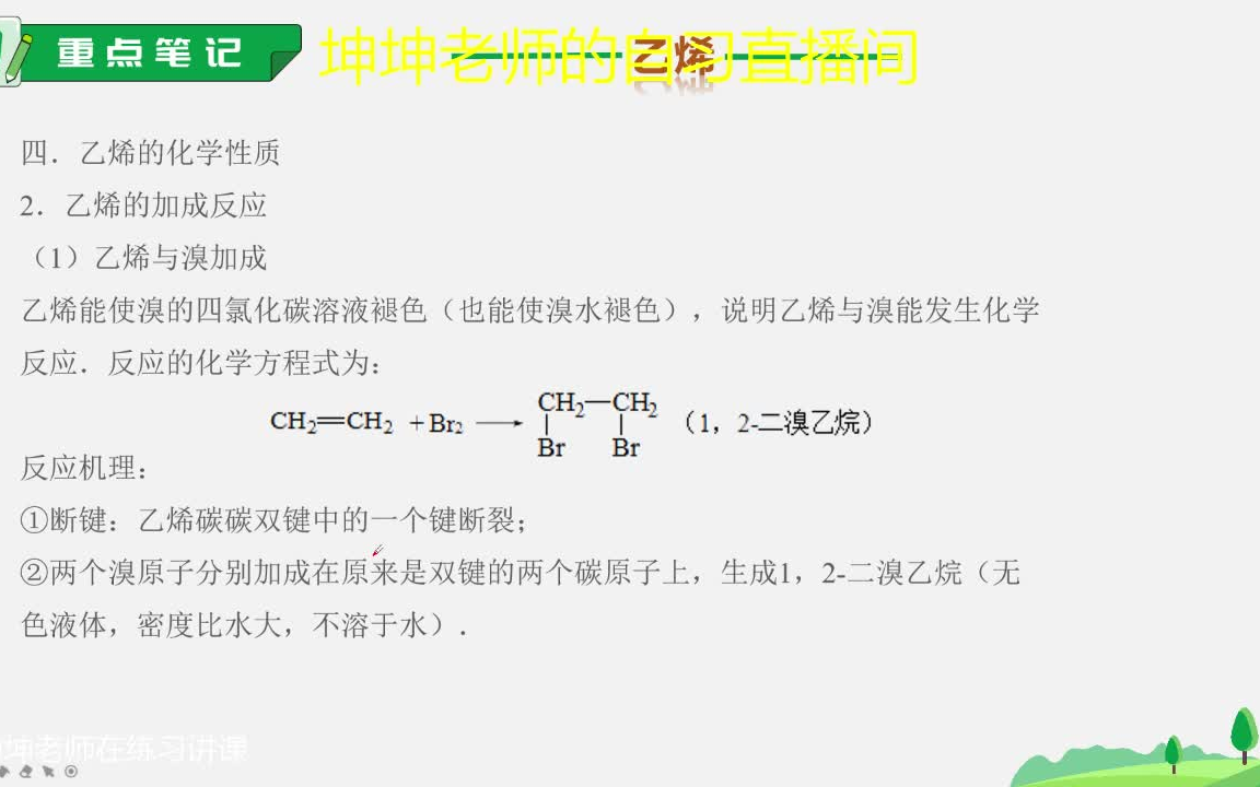 乙烯的加成反应