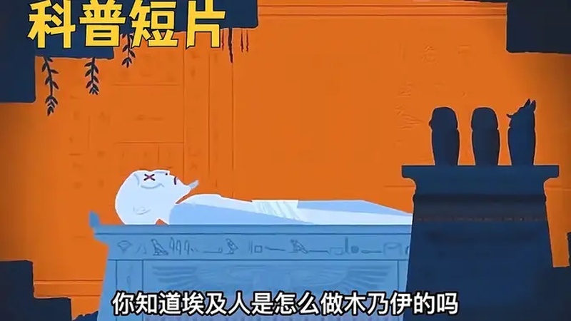 木乃伊的制作过程,让人看了汗毛直竖,高分科普动画短片!