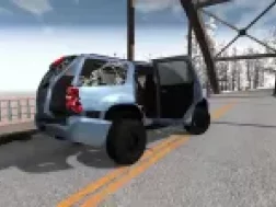 BeamNG Drive汽车模拟:小车失控撞车