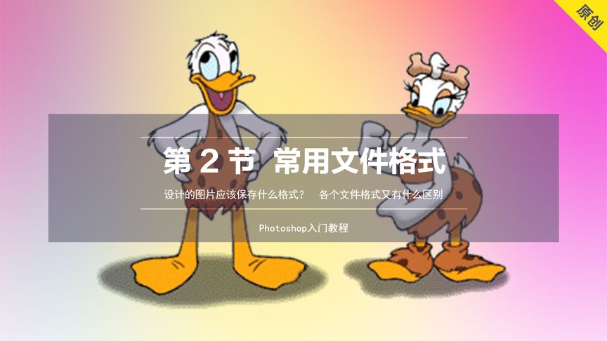 第二节-PS常用文件格式,各钟图片格式有什么区别?