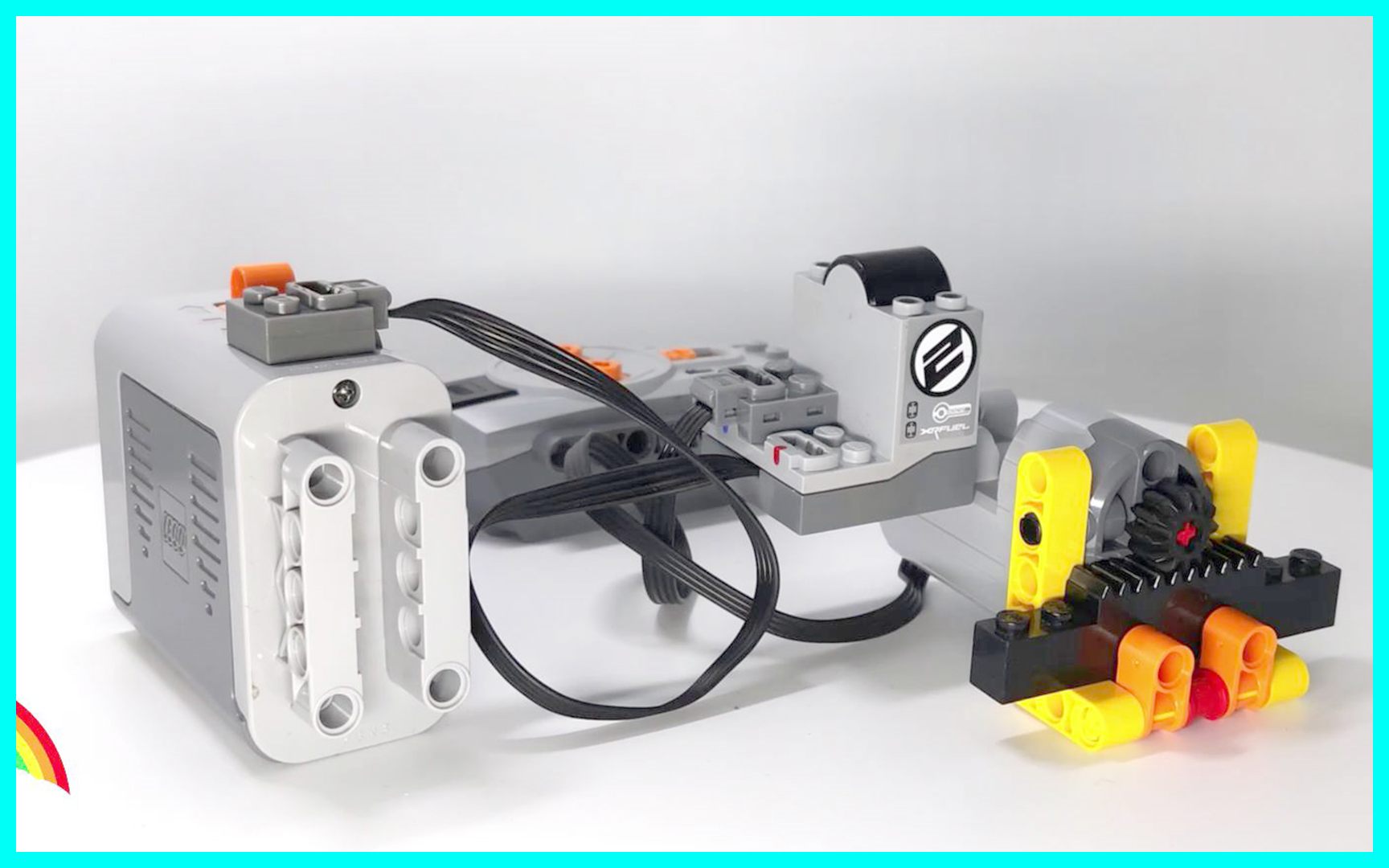 ...齿条齿轮结构#159_QIQI玩具记录_lego亲子STEAM教育小颗粒益智...