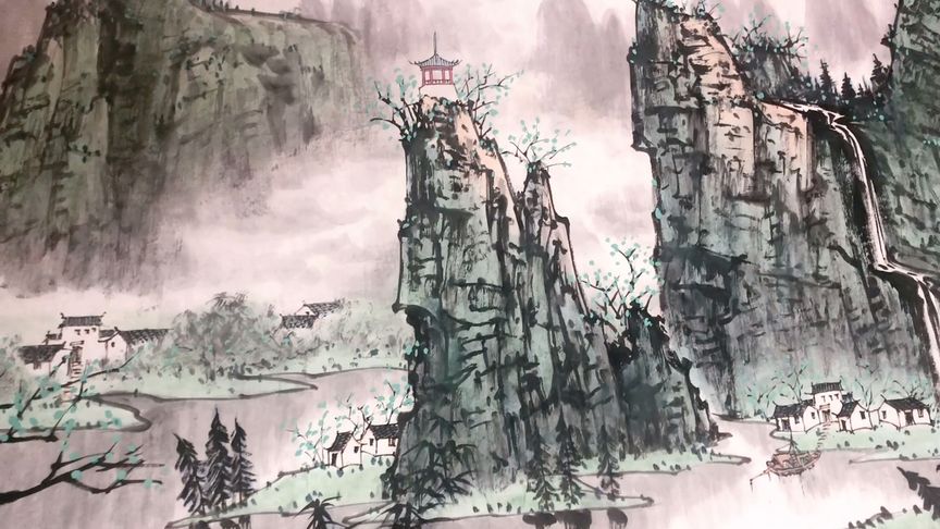 国画题款和印章,印章分很多种,不同的章盖在不同的位置