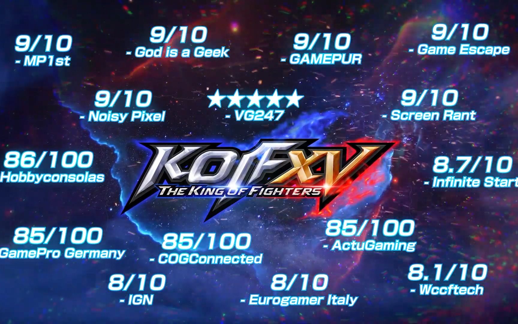 拳皇15最新官方宣传片!DLC狼印队更新!各大游戏媒体给出高分好评...