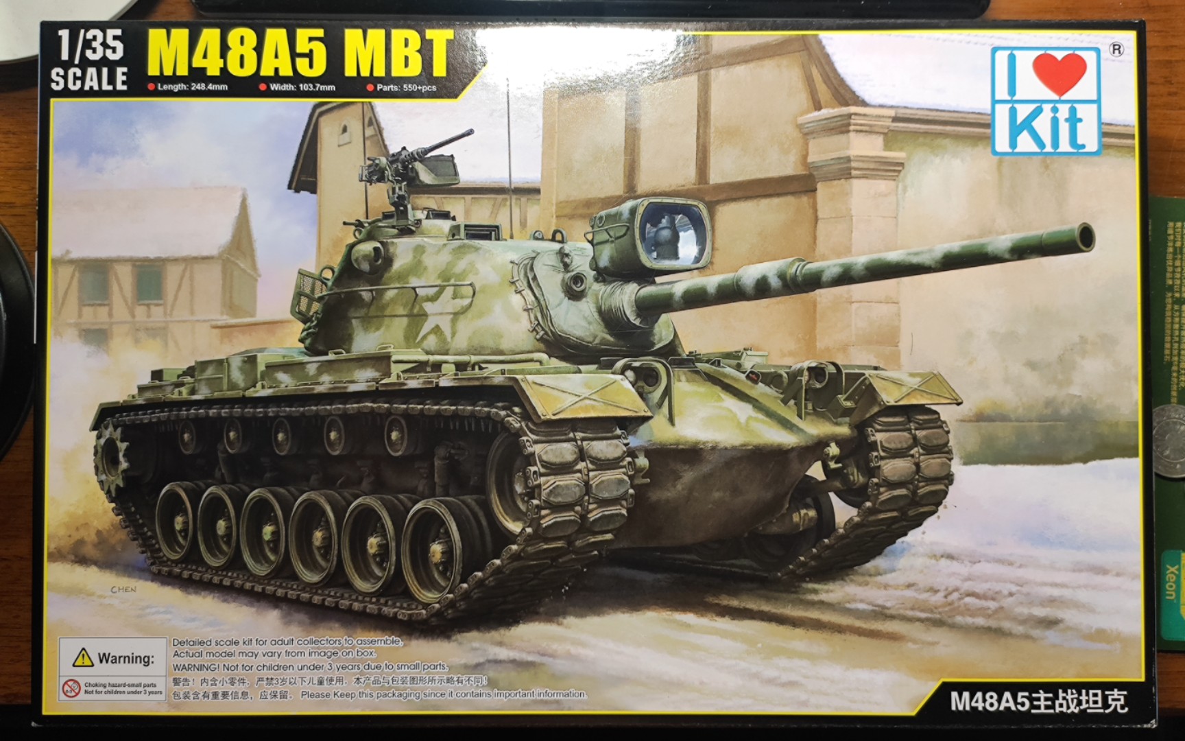 【模型测评】I love kit 1/35 M48A5 巴顿式中型坦克模型