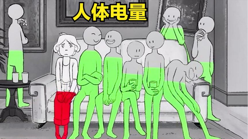 奇幻动画:这个世界每个人体内都有电量,电越少的人就越难过~