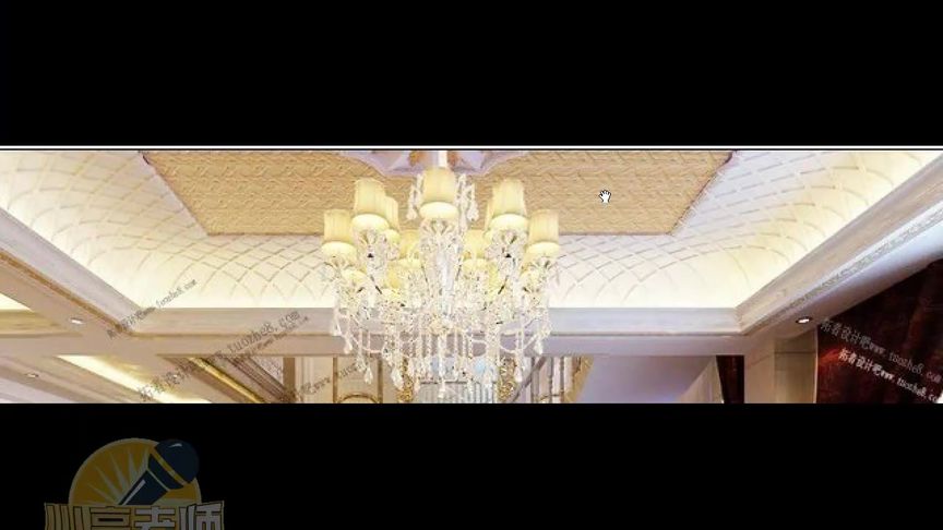 3dmax室内效果图 家装设计 基础教程025:方形矩阵吊顶的制作