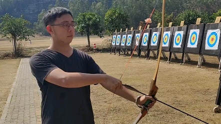 传统弓射箭-改动作学动作