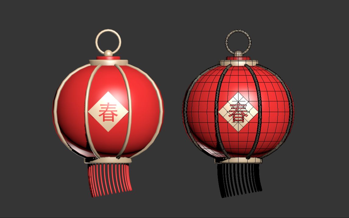 新手小白必学的小案例教学,20分钟学会制作一个新年灯笼模型,3dmax...