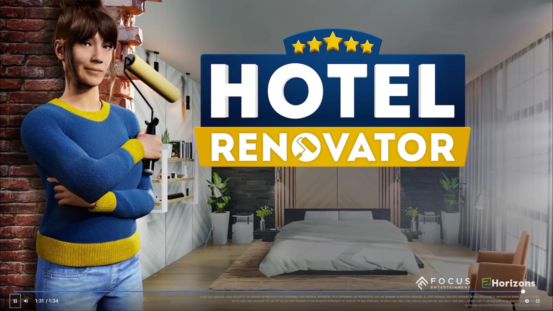 新游推荐:【酒店翻新者 Hotel Renovator】将于3月8日上架Steam和...