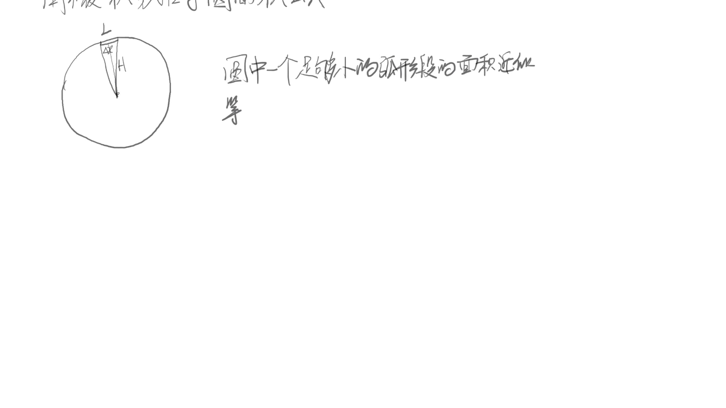 用微积分推导圆面积公式