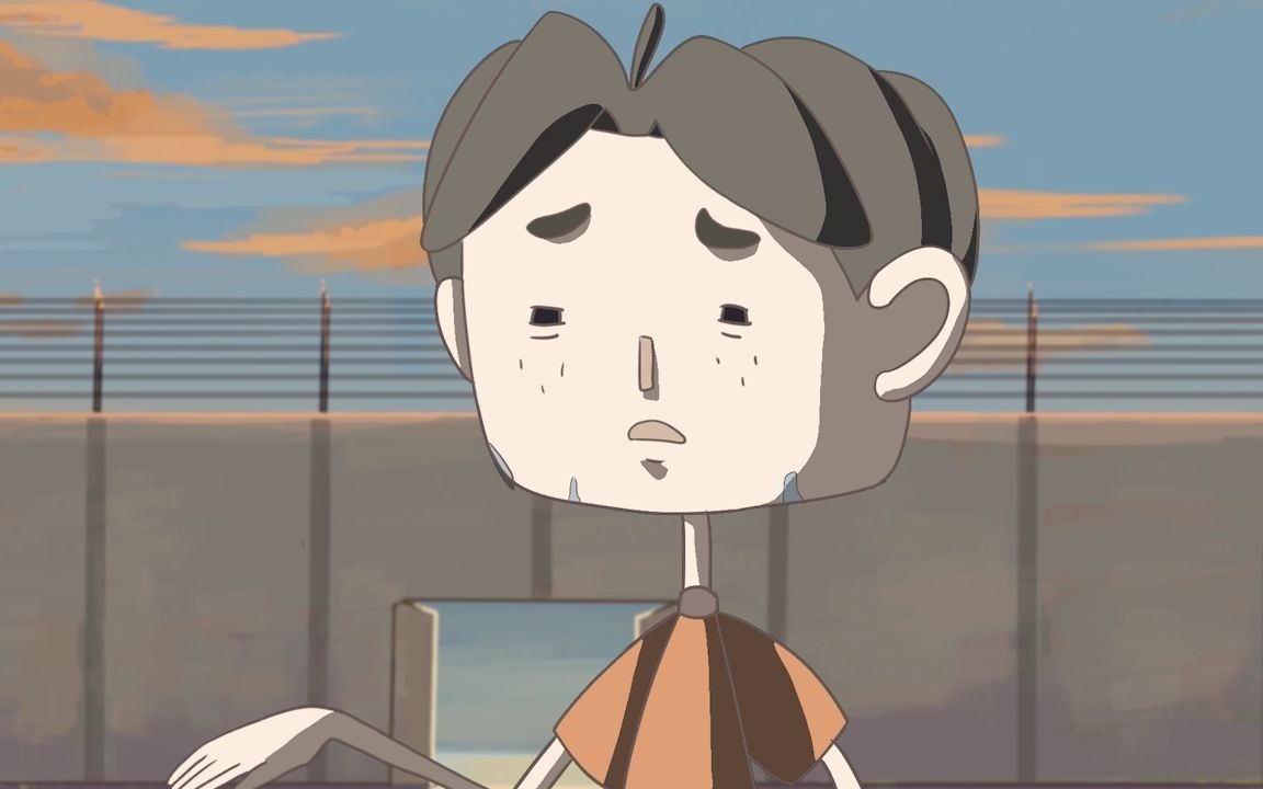 少年的狗有个勇敢的朋友