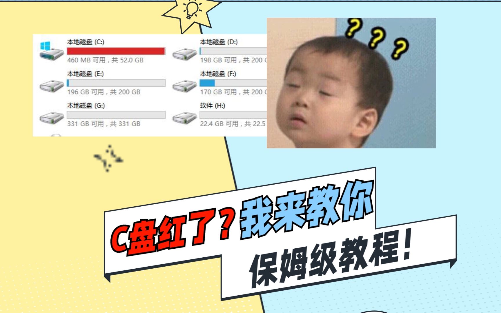 C盘经常爆满?,清完还爆满?,别着急,跟着我做,根治!