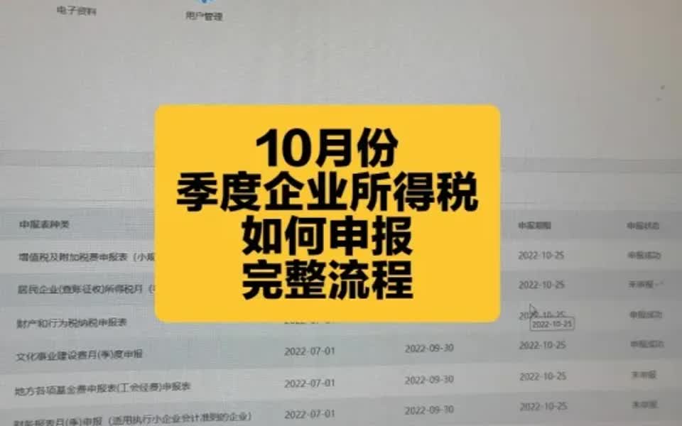 ߔ�季度企业所得税如何申报
