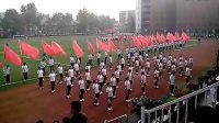 天津铁道职业技术学院2012年运动会开幕式运输系花束队表演