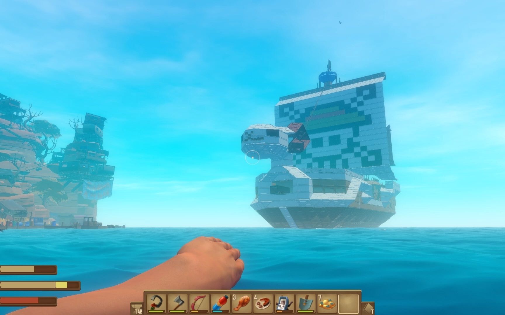 在2022年6月20日木筏求生raft更新前记录下目前玩的最久的档(录制时...