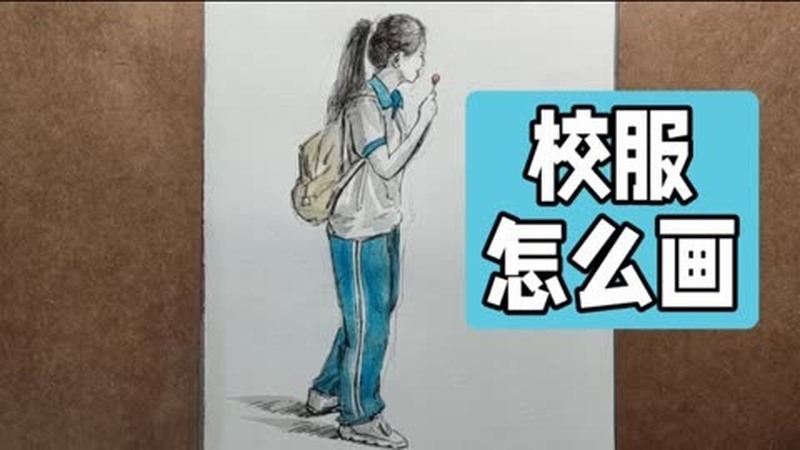 校服的画法,画一套简单漂亮的校服