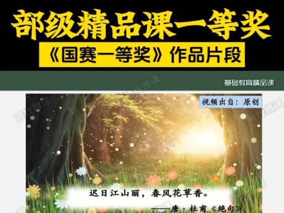 部级精品课一等奖微课获奖案例展示,教师真人出境微课视频作品片段...