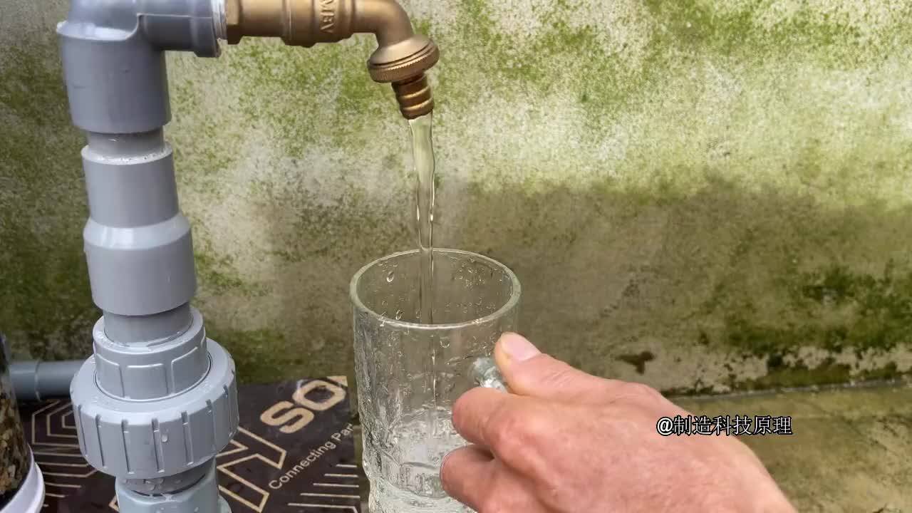 ...合一PVC排水管制作滤水器 #净水器滤芯 #过滤设备 #净水 #现场施工...