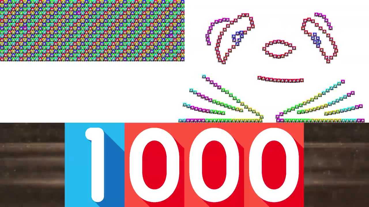 Count 1 to 1000 英语数字 1-1000 儿童少儿早教英语数学启蒙教育