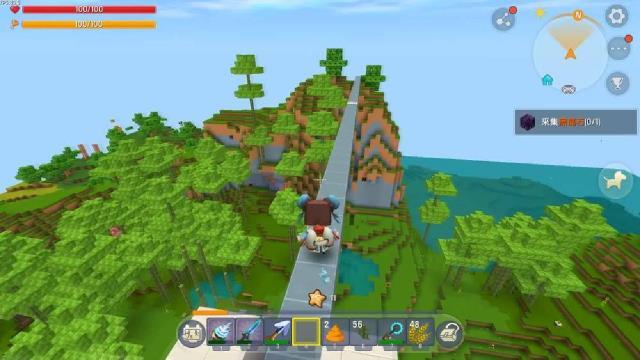 迷你世界生存106:我在家里耕地种花,将来鲜花满园开放,姹紫嫣红