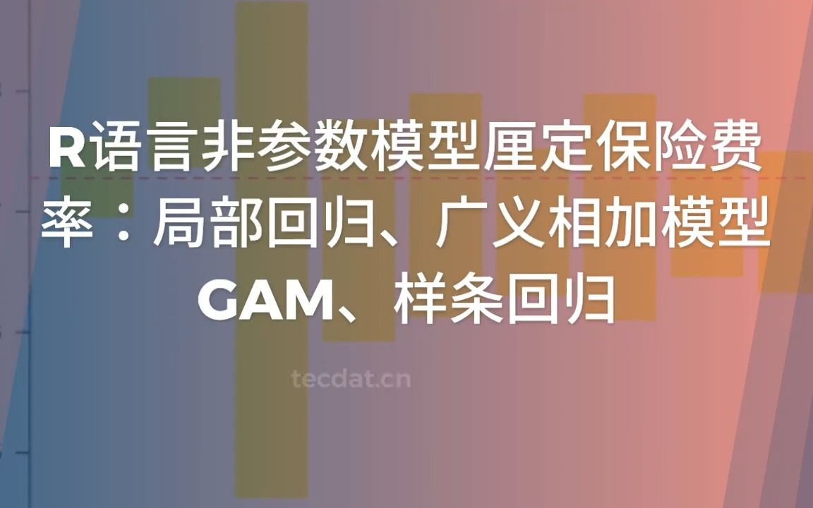 ...非参数模型厘定保险费率:局部回归、广义相加模型GAM、样条回归