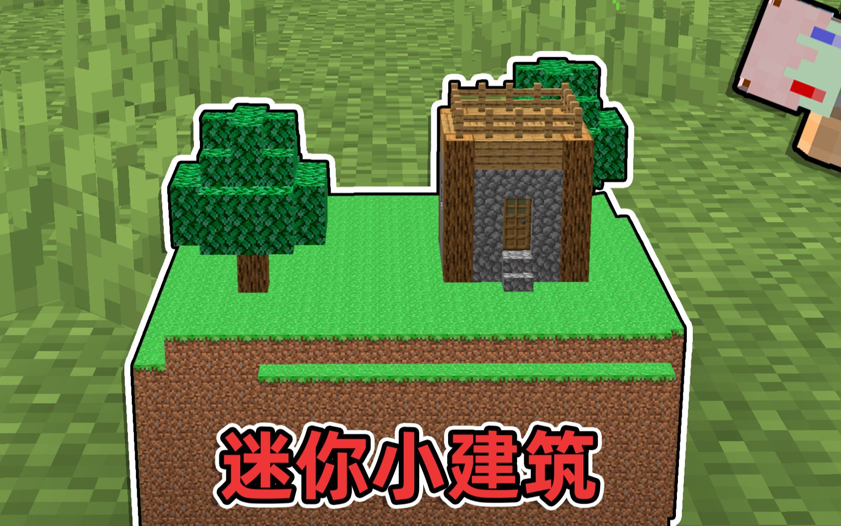 当我可以做出各种迷你小建筑 并且可以变小后进入! 我的世界