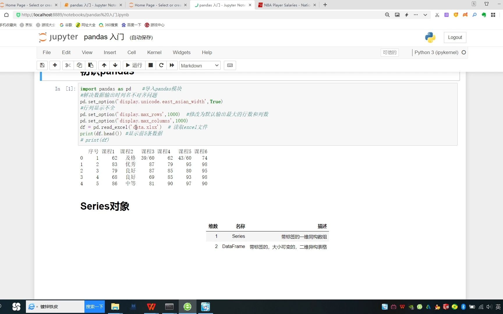 pandas入门
