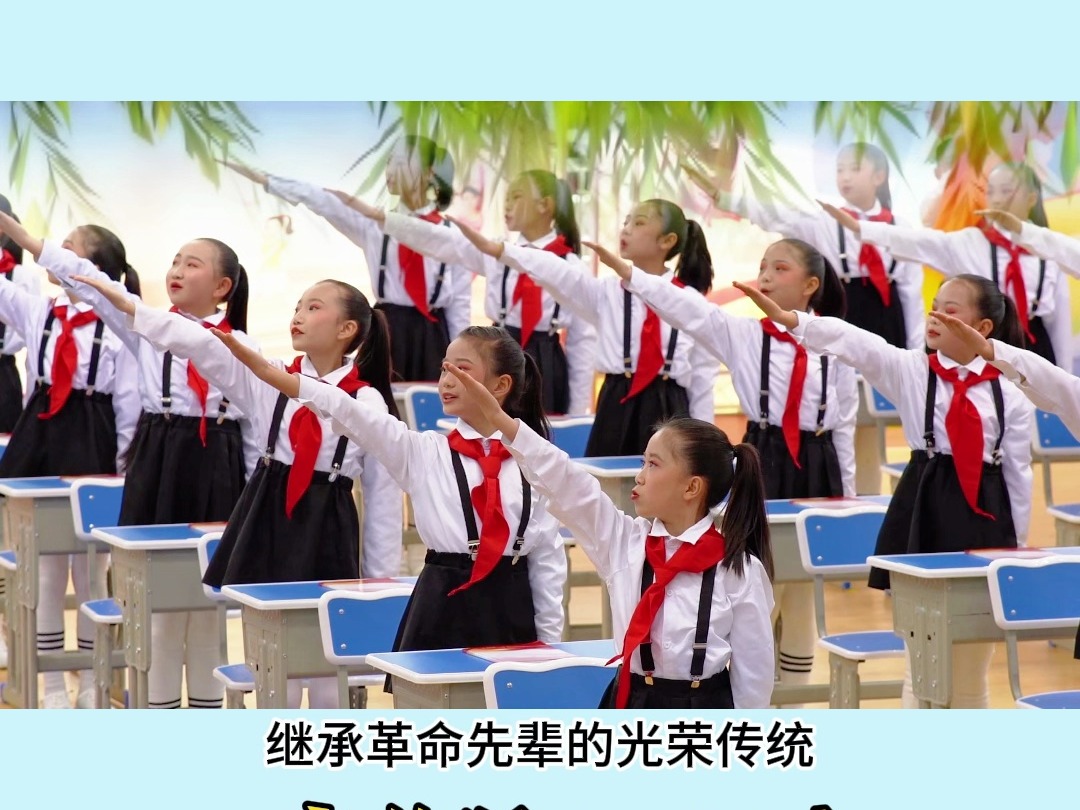 动作简单新颖红色主题课桌舞《奋斗吧少年》#红色主题爱国课桌舞...