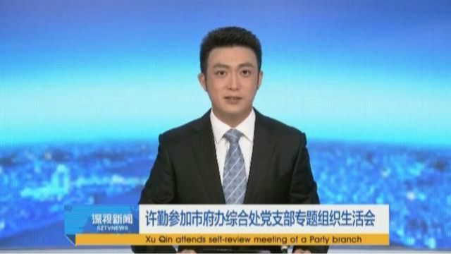 许勤参加市府办综合处党支部专题组织生活会