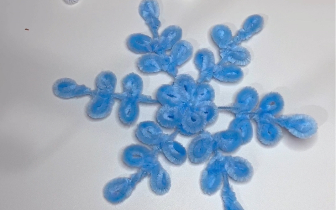 漂亮的雪花扭扭棒详细教程,简单易学