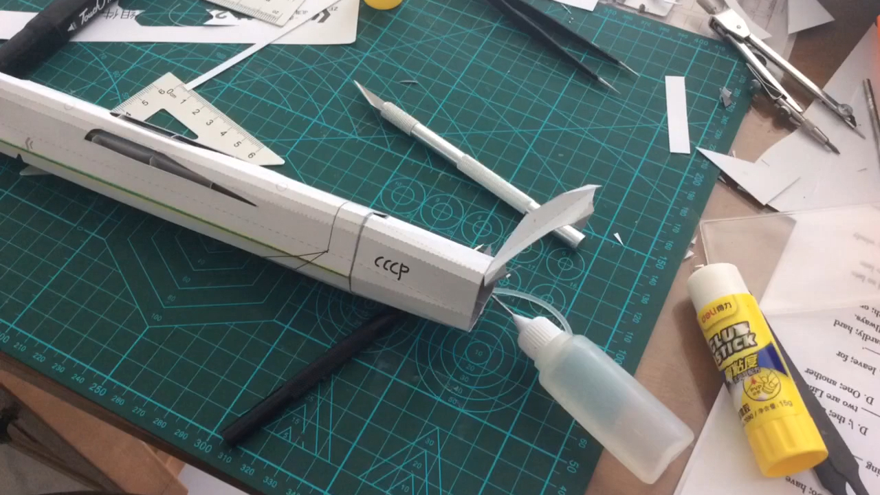 (纸模型制作)an225棕熊的眼泪