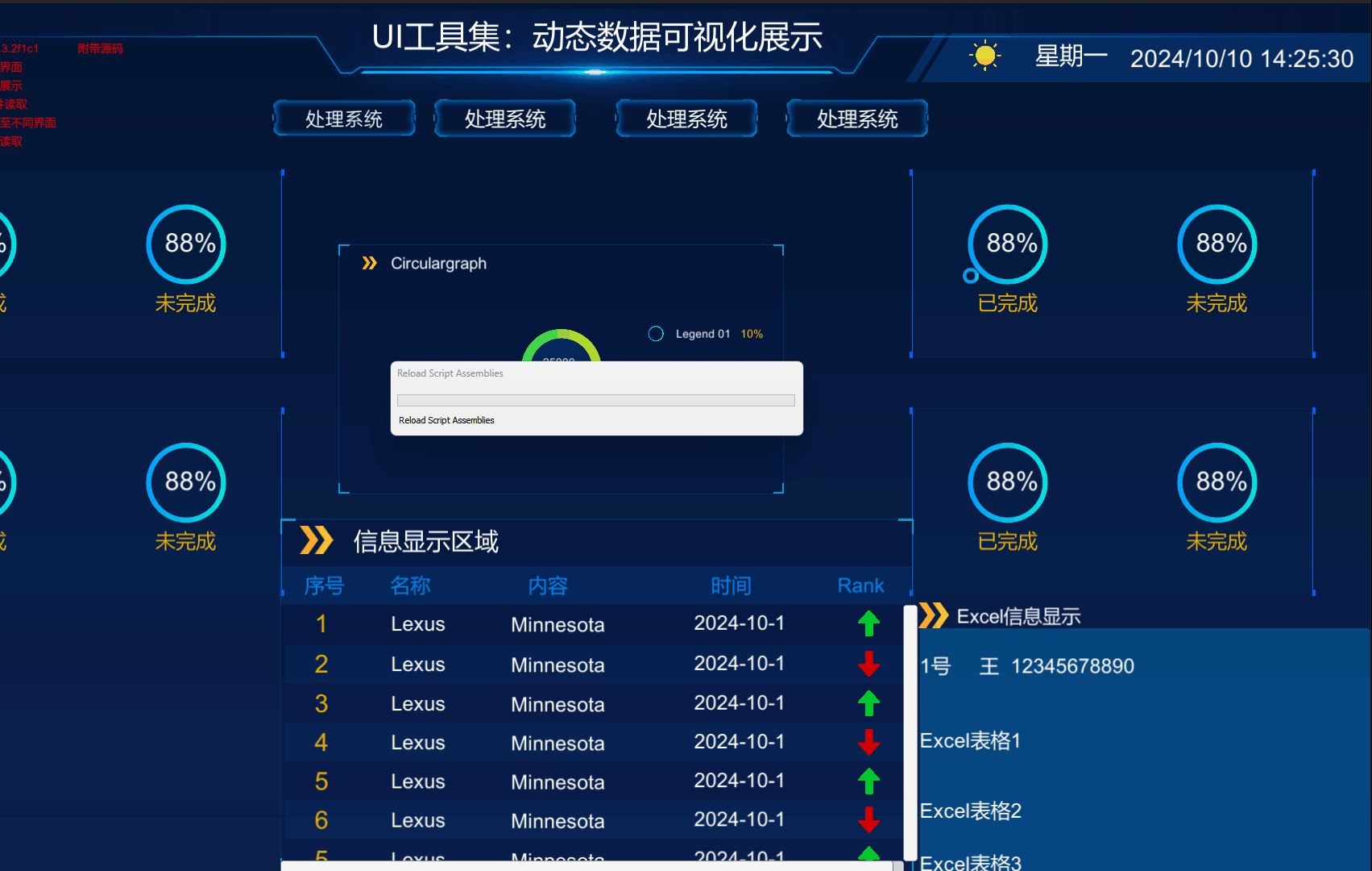unity工具箱动态数据可视化