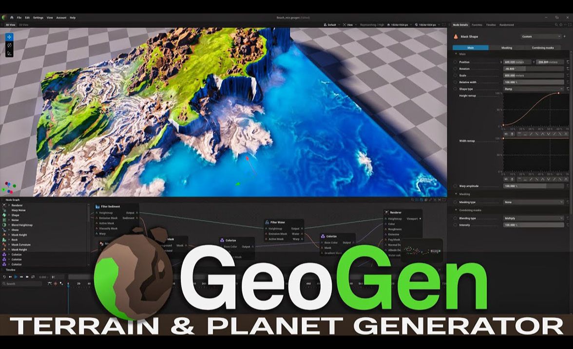 GeoGen - 程序化地形和行星生成软件