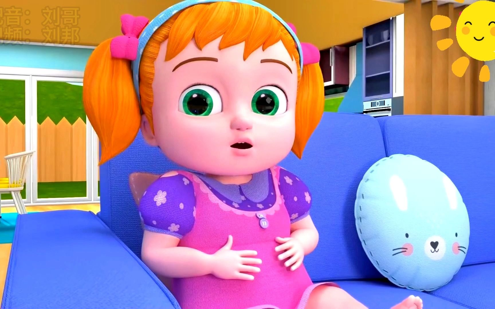 儿歌英语动画:姐弟两个做美食比赛,弟弟当裁判吃美食了