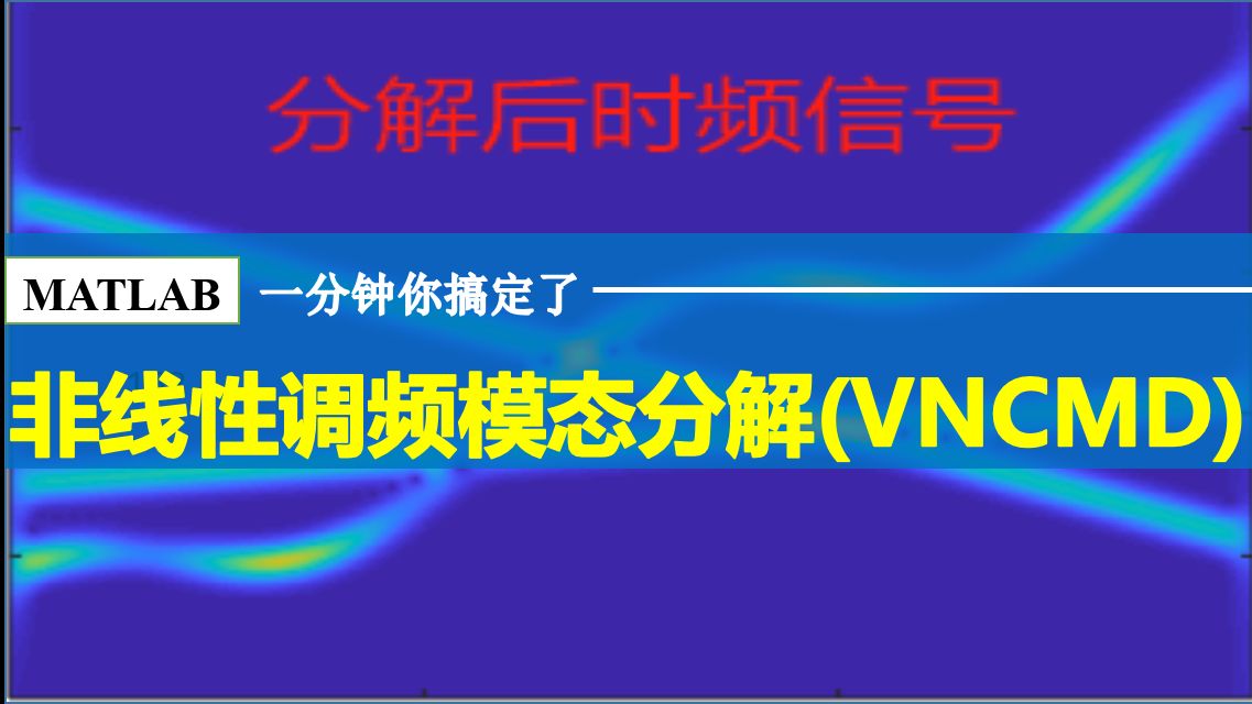 183非线性调频模态分解(VNCMD),基于matlab的非线性调频模态分解(...