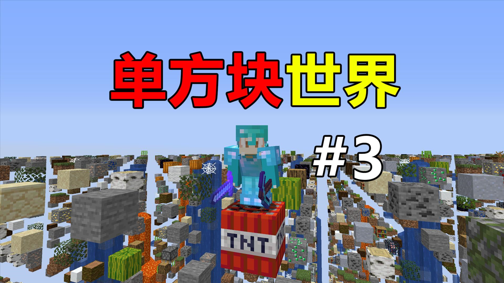 我的世界:单方块世界!很难生存啊