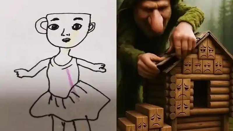 简笔画:破坏森林的怪物