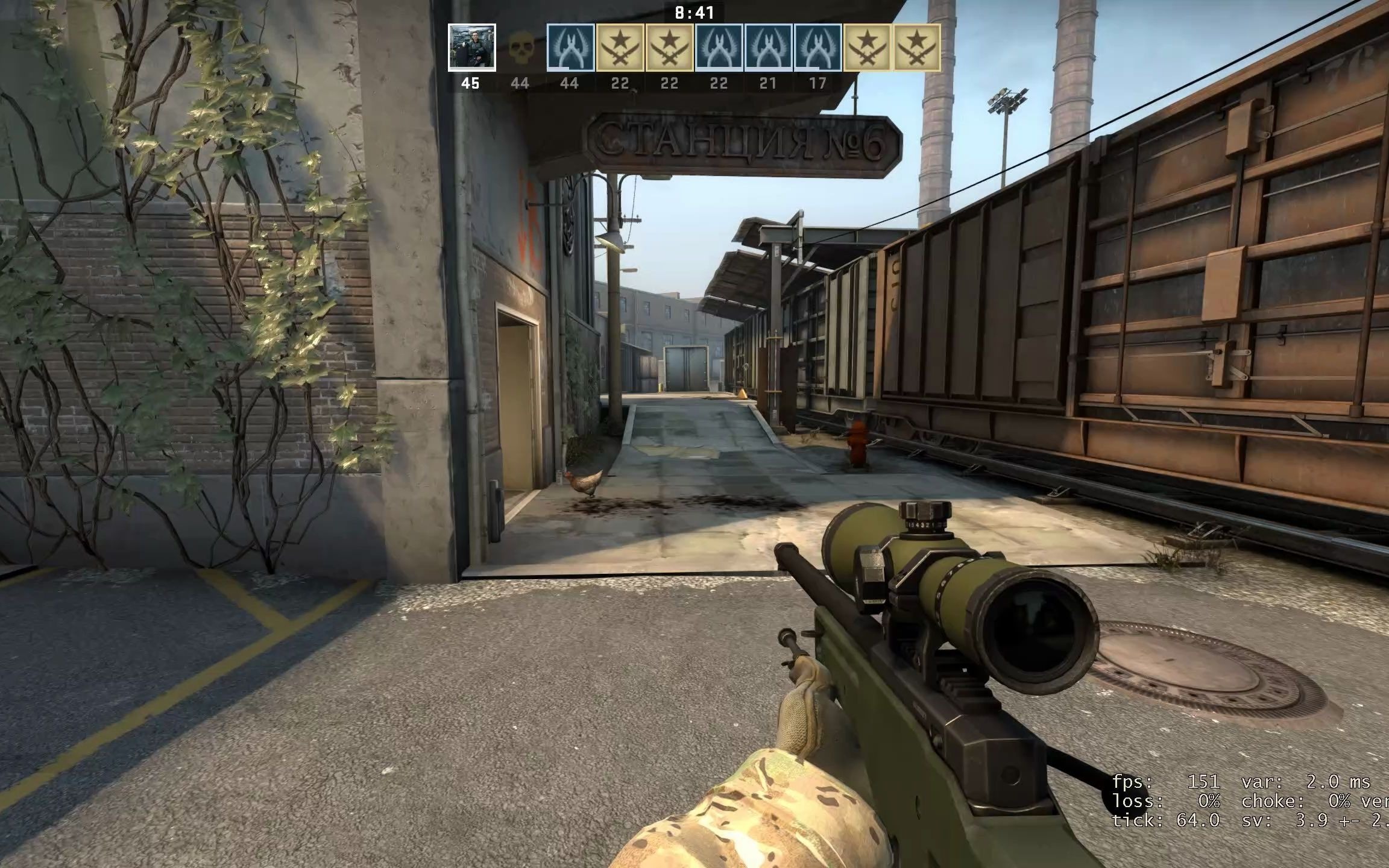 cs1.6玩家来用AWP打CSGO中死亡竞技的专家难度机器人会发生什么