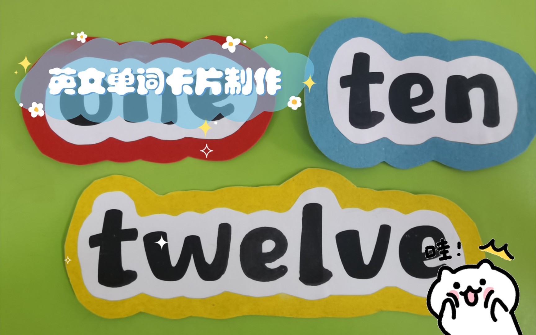 英文单词卡片制作