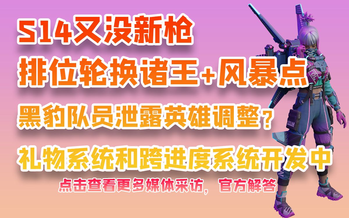 【易游猫APEX资讯】S14排位地图诸王+风暴点/无新枪 ;重生谈礼物...