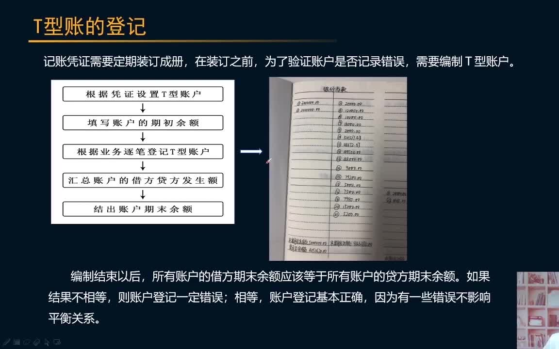 会计手工帐实操讲解:T型账的登记方法