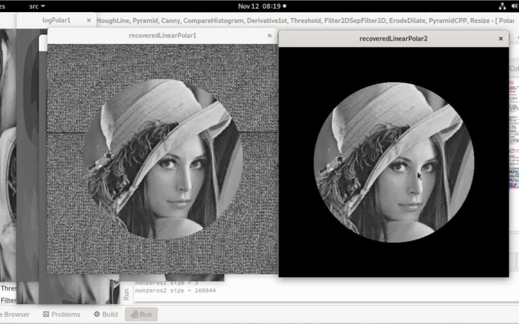 OpenCV的逆极坐标变换(一)