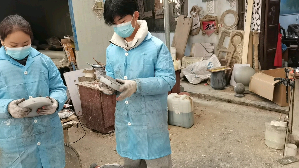 祥云中国风祥意装点花盆壶承杯底座制作生产模具,橡胶模具,玻璃钢...