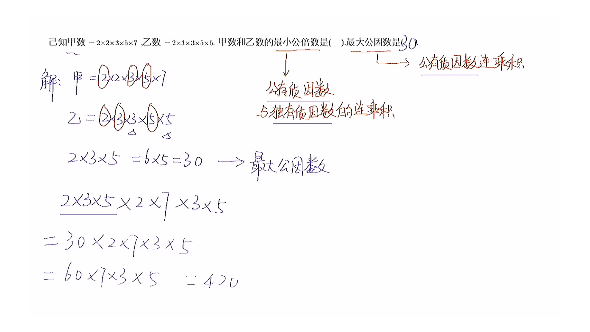 经典数学问题:最大公因数,最小公倍数怎么求,看这里