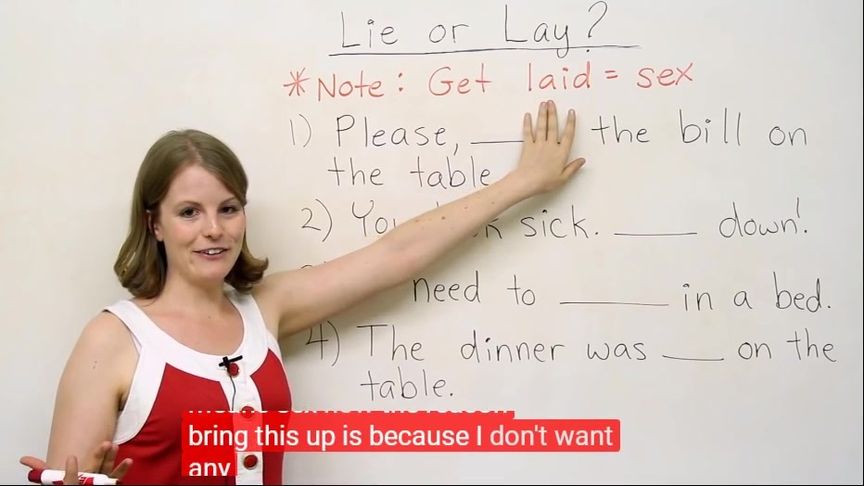 如何区分lie和lay的用法?