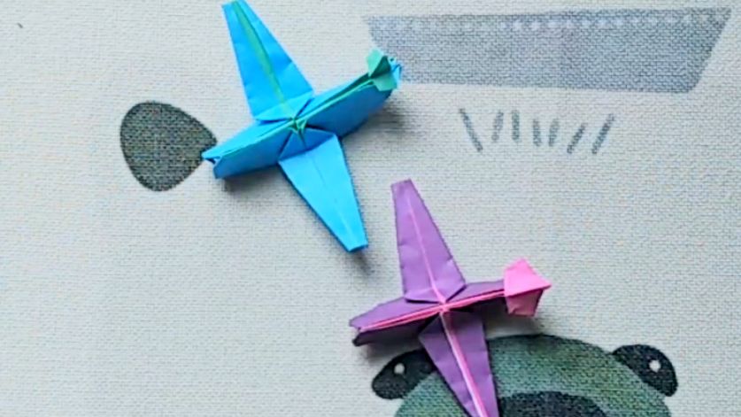你喜欢飞机模型吗?不要花钱买了,自己动手就能折