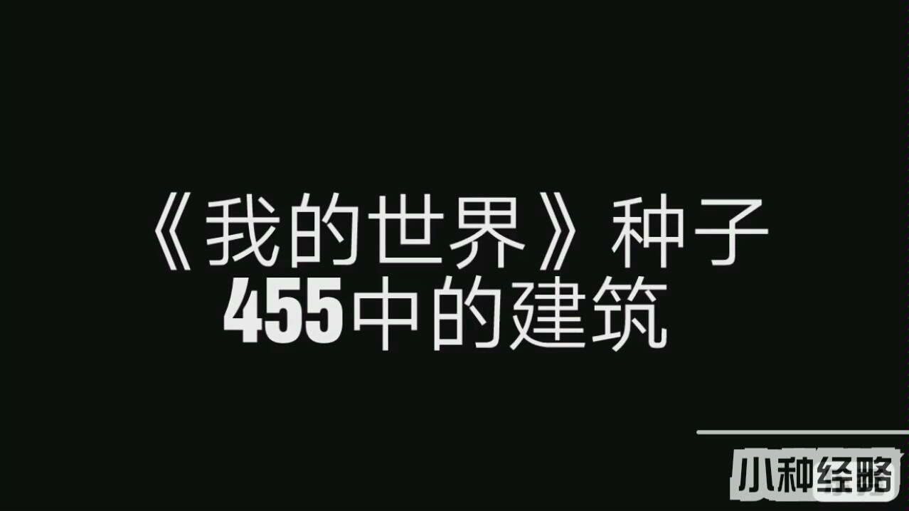 【小种经略】《我的世界》:种子455中的建筑