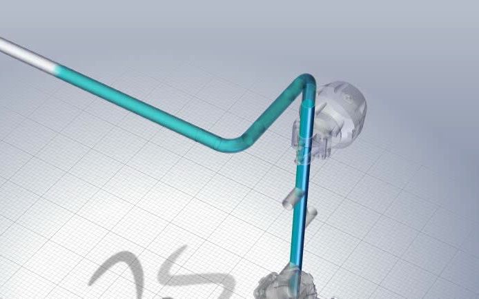 solidworks composer 管道液体流动动画+随动视角